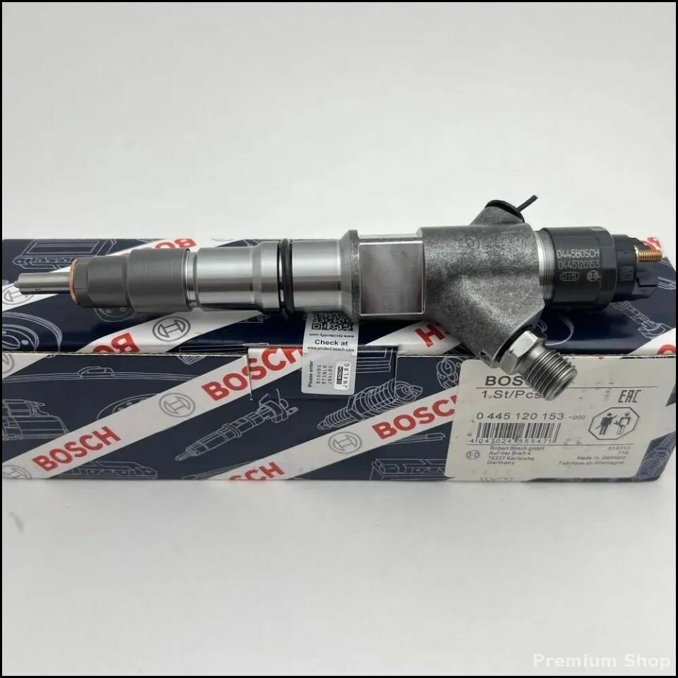 Эксклюзивный инжектор Bosch 0 445 120 153 для систем Common Rail моторов КамАЗ, соответствующий стандартам Евро 3 и 4