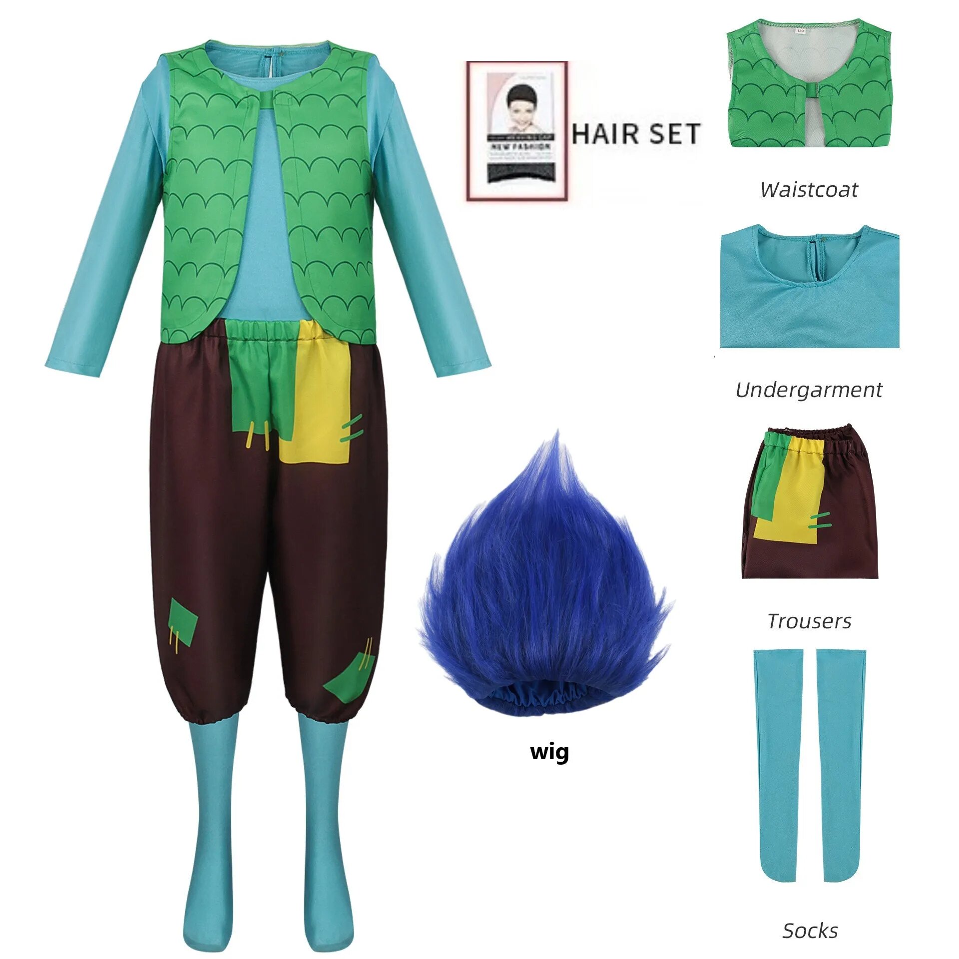 Косплей костюм аниме Волшебный Эльф S, Wig Set 1