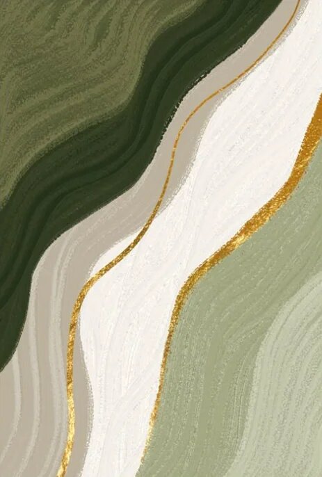 Печать на холсте PANTINGART Аbstract Зеленый, PF42980, 50x70cm no frame