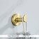 Robe Hook Brushed Gold