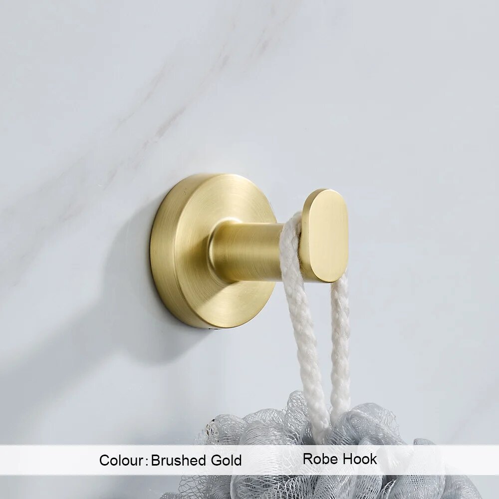 Robe Hook Brushed Gold
