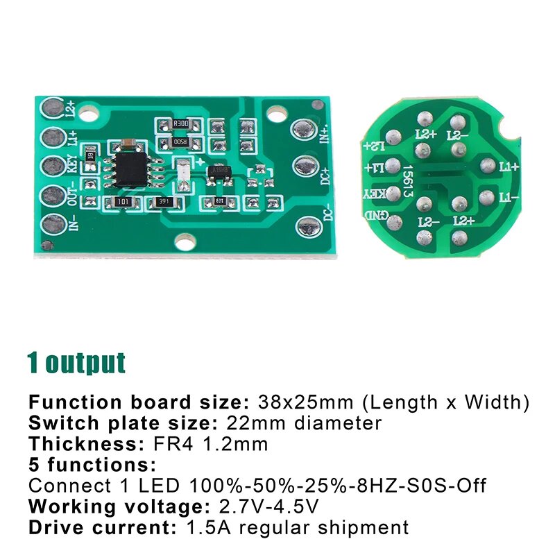 Плата управления бликовым светом ZLinKJ 1output 5function