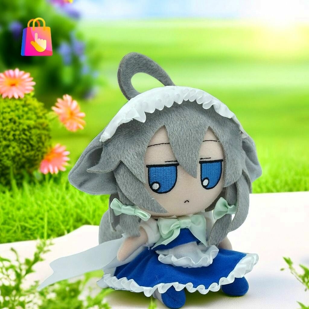 Аниме Мягкие Игрушки TouHou Project Fumo Inu Sakuya Игрушка Антистресс 20 CM
