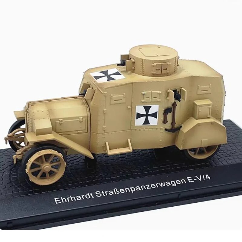 HYINUO 1:43 Немецкий бронеавтомобиль Ehrhardt EV4 металлическая модель, B