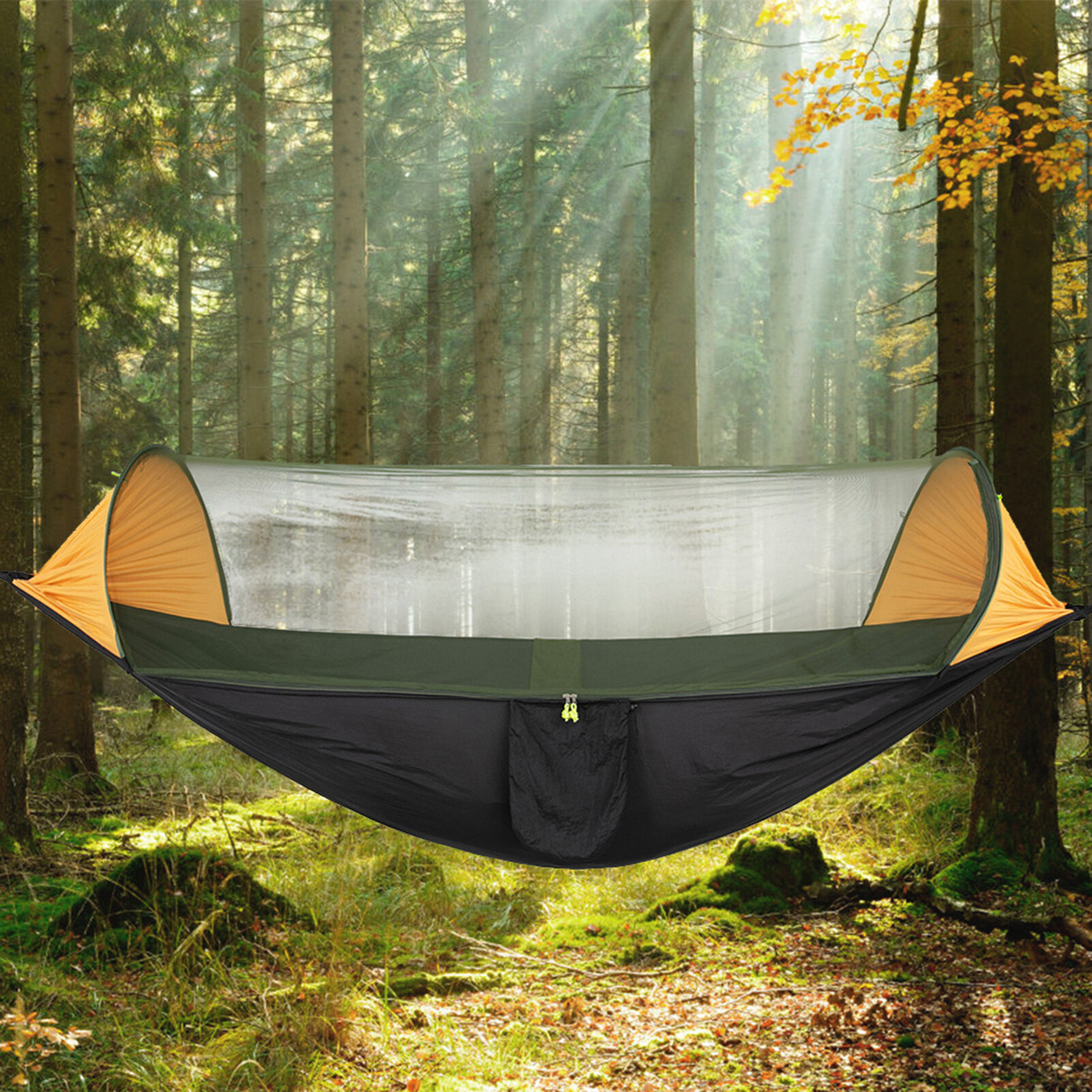 Автоматический быстро открывающийся гамак с москитной сеткой, портативный гамак для сна и путешествий, походы во двор