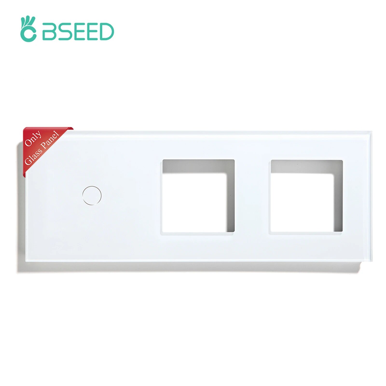 Bseed розетка настенная со стеклянной рамкой White 1 Gang