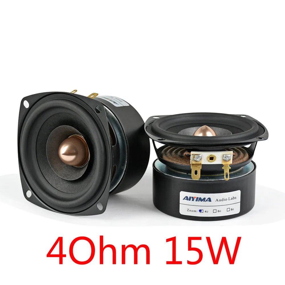 AIYIMA 3-дюймовые динамики 4/8 Ом 15 Вт 4 Ohm 15W Speaker