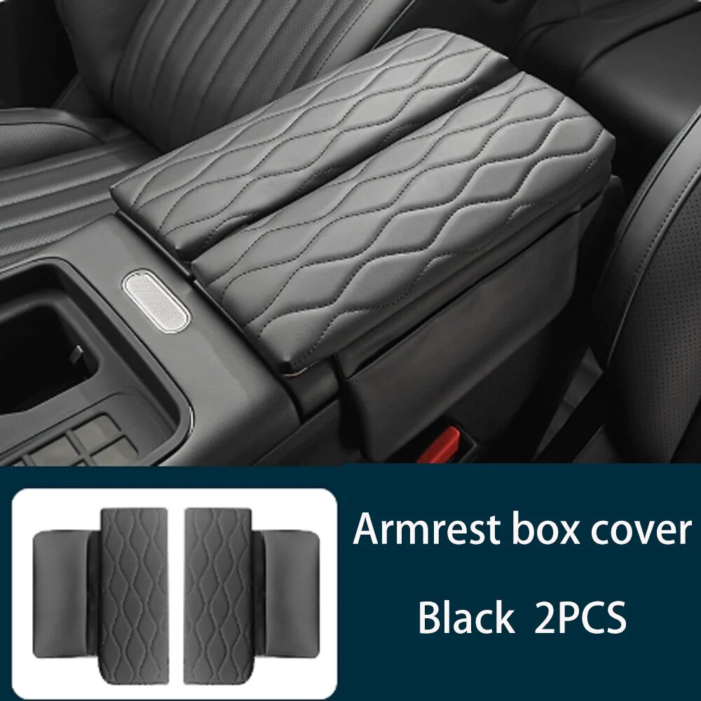 Для Chery Tiggo 9 Ebro S900 2024 ~ 2026 2025 автомобильный центральный пульт управления, подлокотник, защитный чехол от царапин, аксессуары для интерьера Type A Black