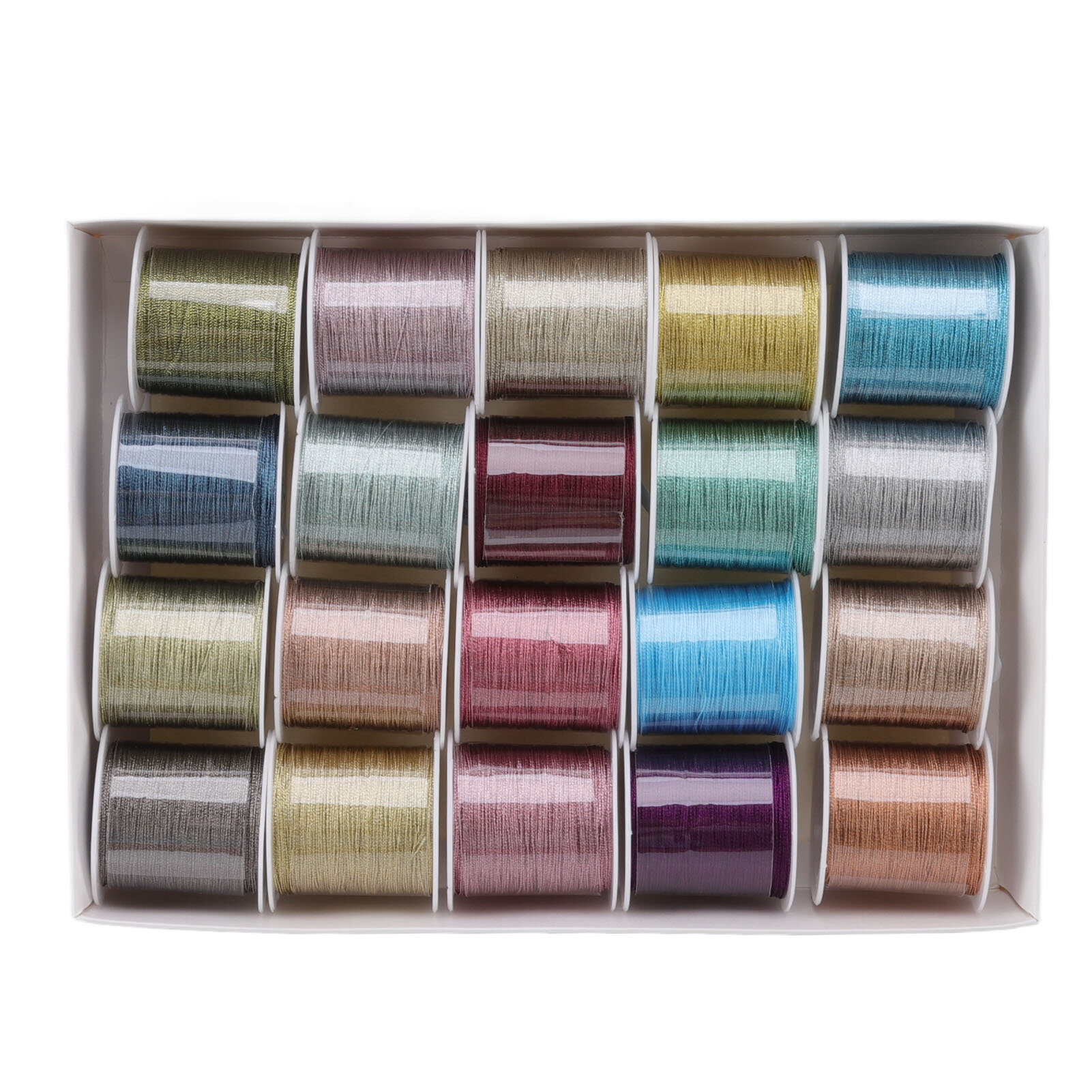 20 шт. разноцветных ниток для бисерного плетения, 6 прядей, для самостоятельного изготовления украшений, аксессуаров и поделок