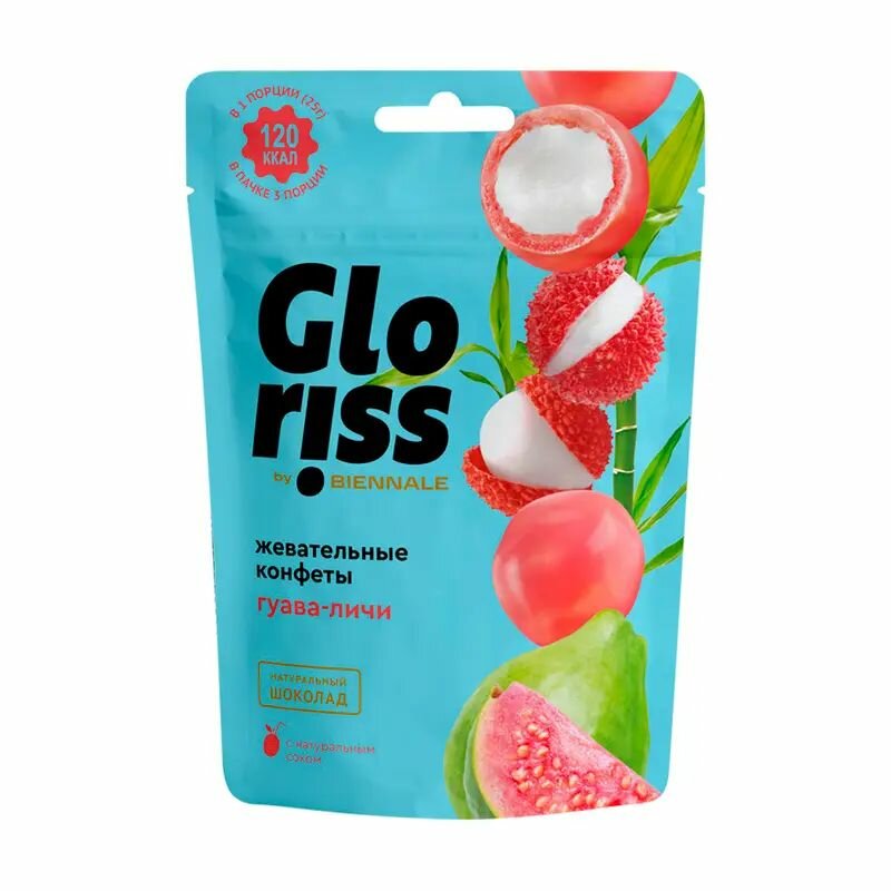 Жевательные конфеты в шоколаде с твёрдой оболочкой из белого шоколада и нежной начинкой, содержит натуральный сок, без ГМО, глютена, искусственных красителей и заменителей сахара, 75 г.