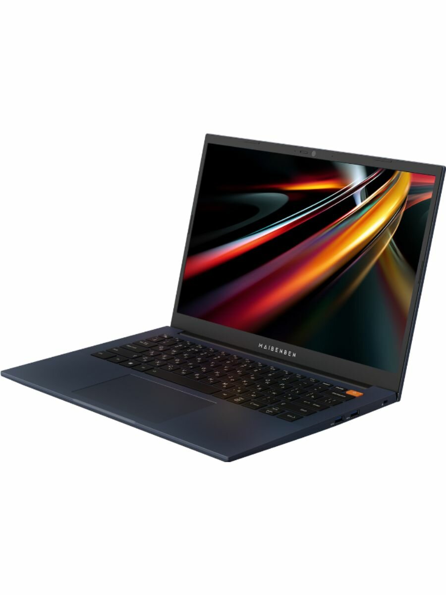 Ноутбук Maibenben S14C (Ryzen 5 7640HS 4.3Ghz/16Gb DDR5/SSD512Gb/AMD Radeon 760M/14"/Linux/blue) (S14C-R576UMF1SLURE0)