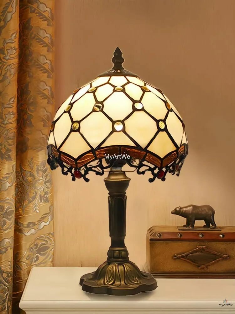 Лампа настольная MyArtWe M106W Стиль Тиффани 20 CM