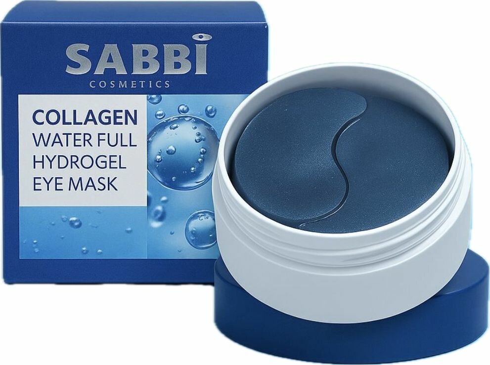 SABBI Патчи для глаз гидрогелевые, с коллагеном, COLLAGEN EYE MASK 60 шт.