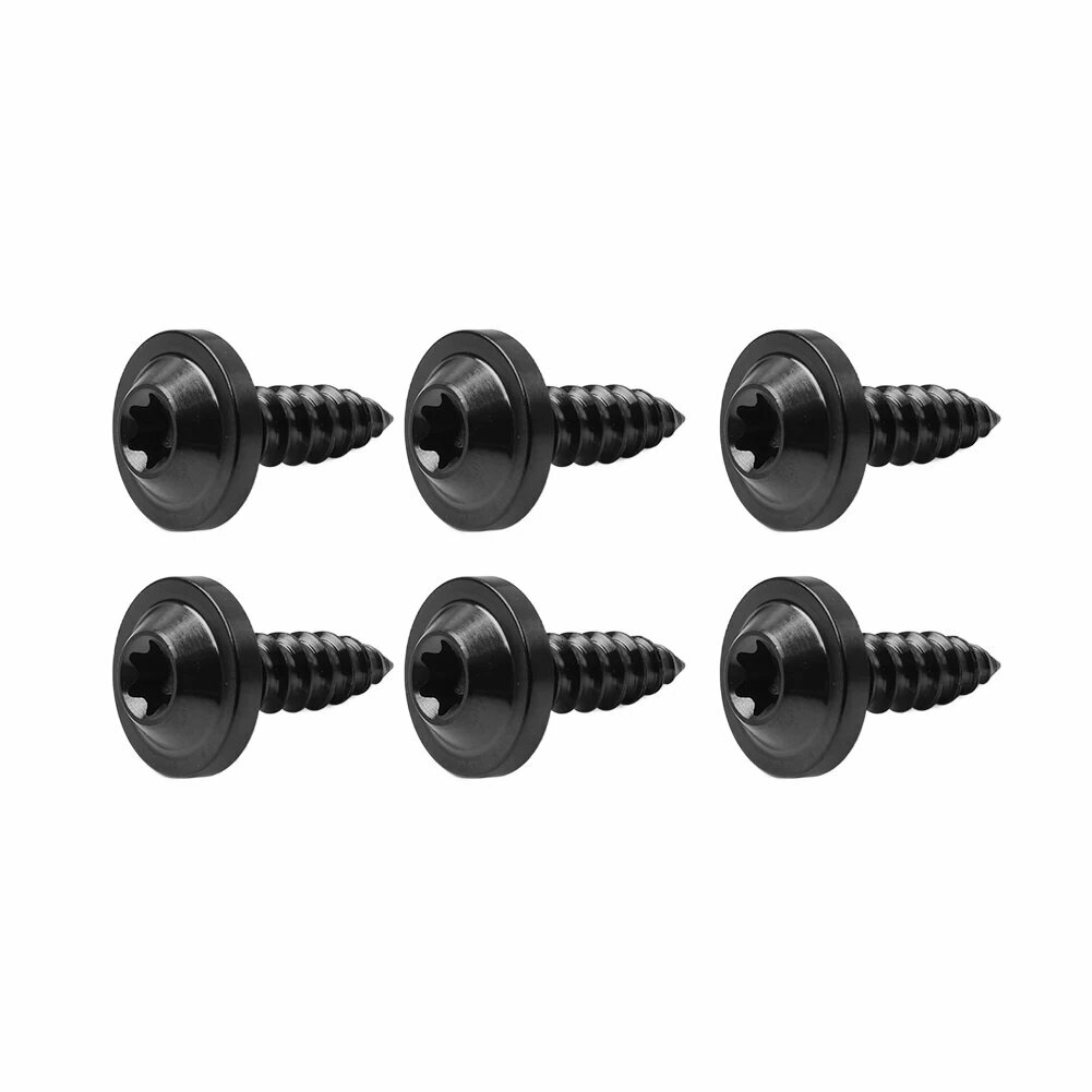 6 шт. титановые болты M5x15 мм OLPAY Torx черный
