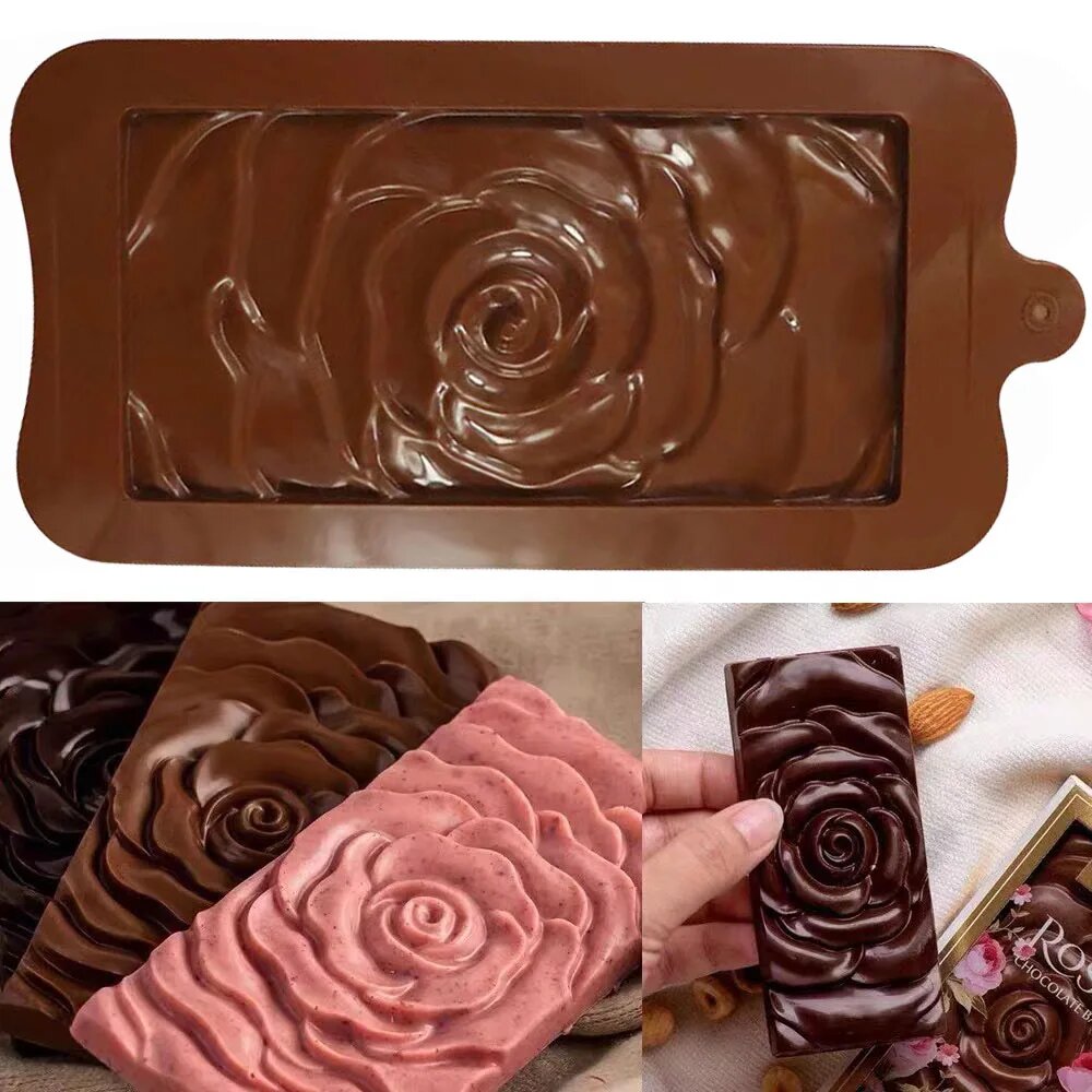 Форма для шоколада CHOOFUN 3D силиканол rose