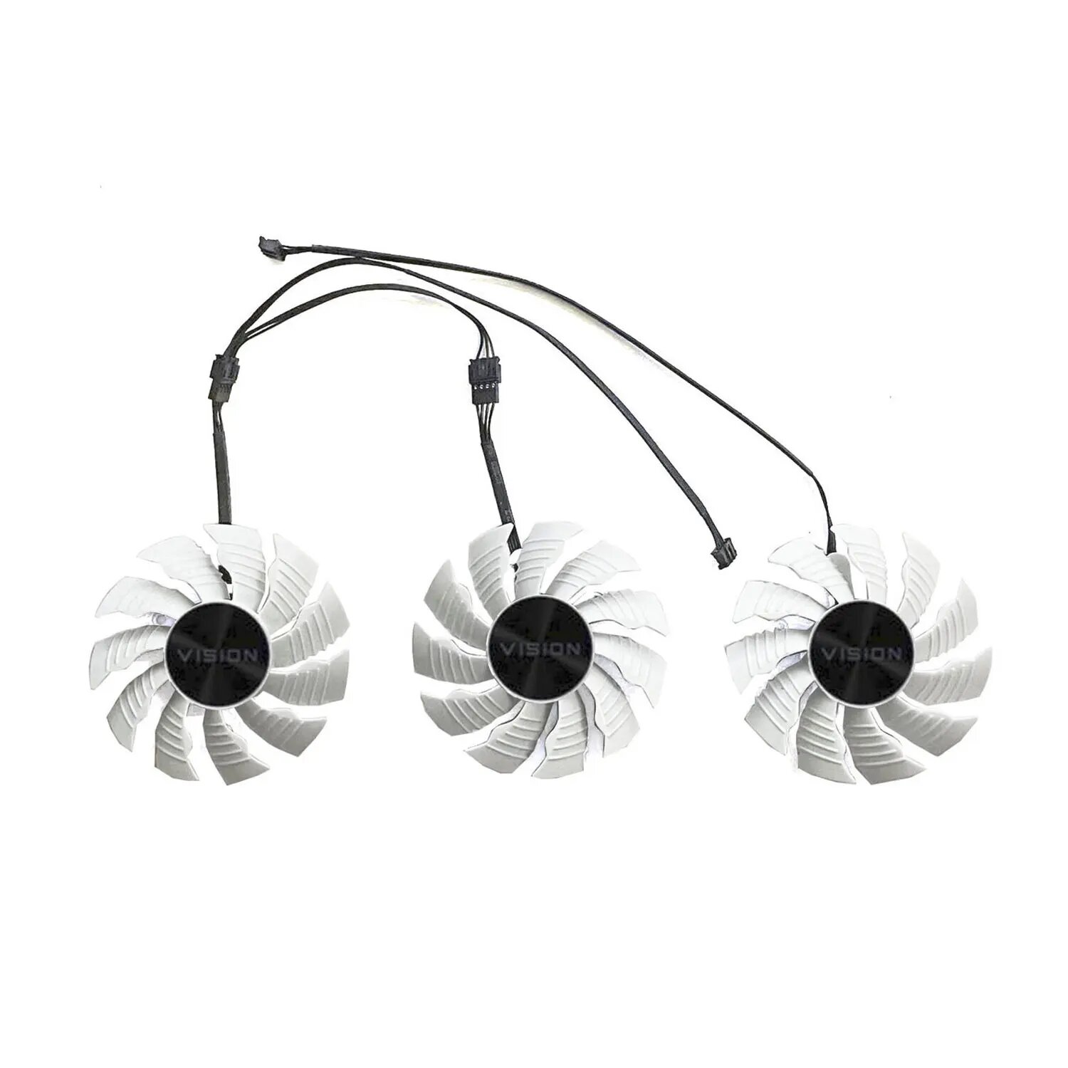 Вентилятор для Gigabyte RTX 3070/3060 Ti VISION OC, белый, 3 FAN
