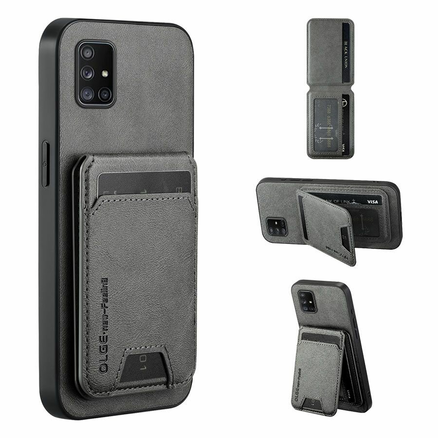 Картхолдер мужской на Samsung Galaxy A51 4G(Самсунг Галакси А51) с MagSafe-Чехол бумажник