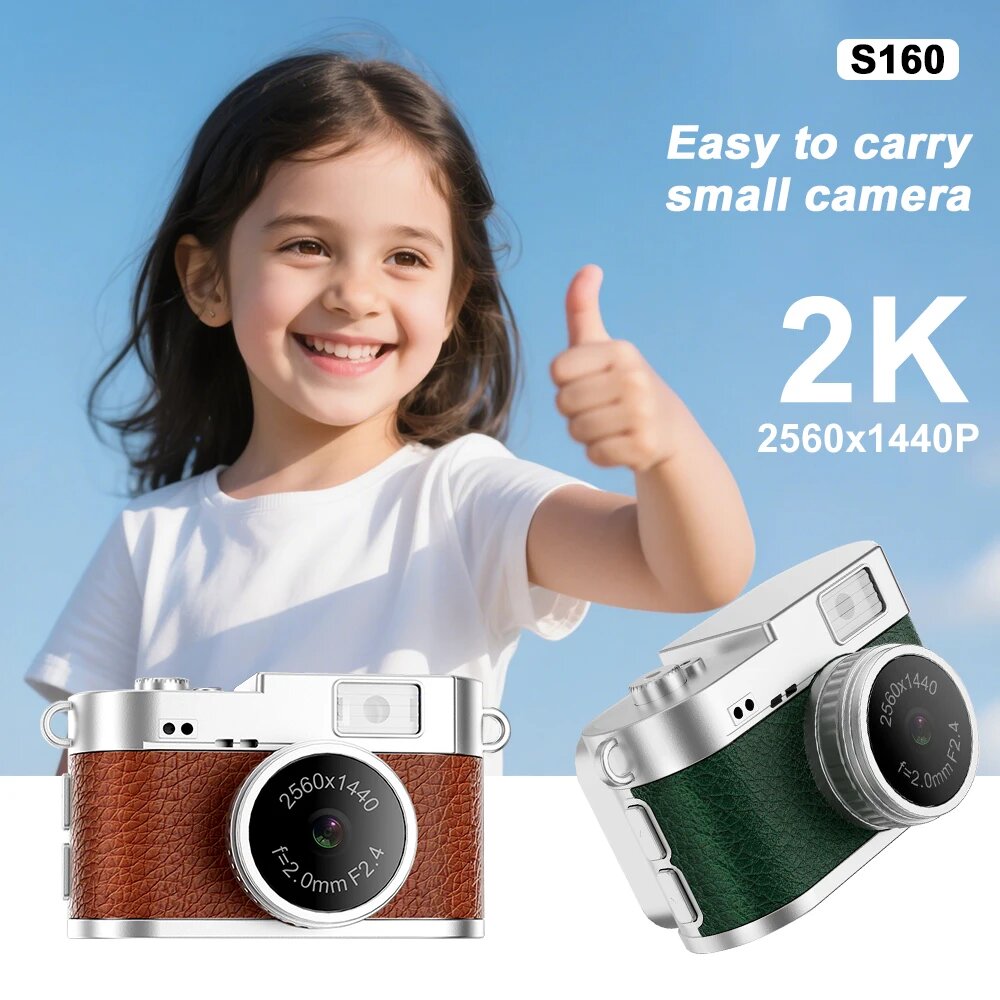 Мини-видеокамера EOENKK S160, Green, Camera Add 128G — фото 1