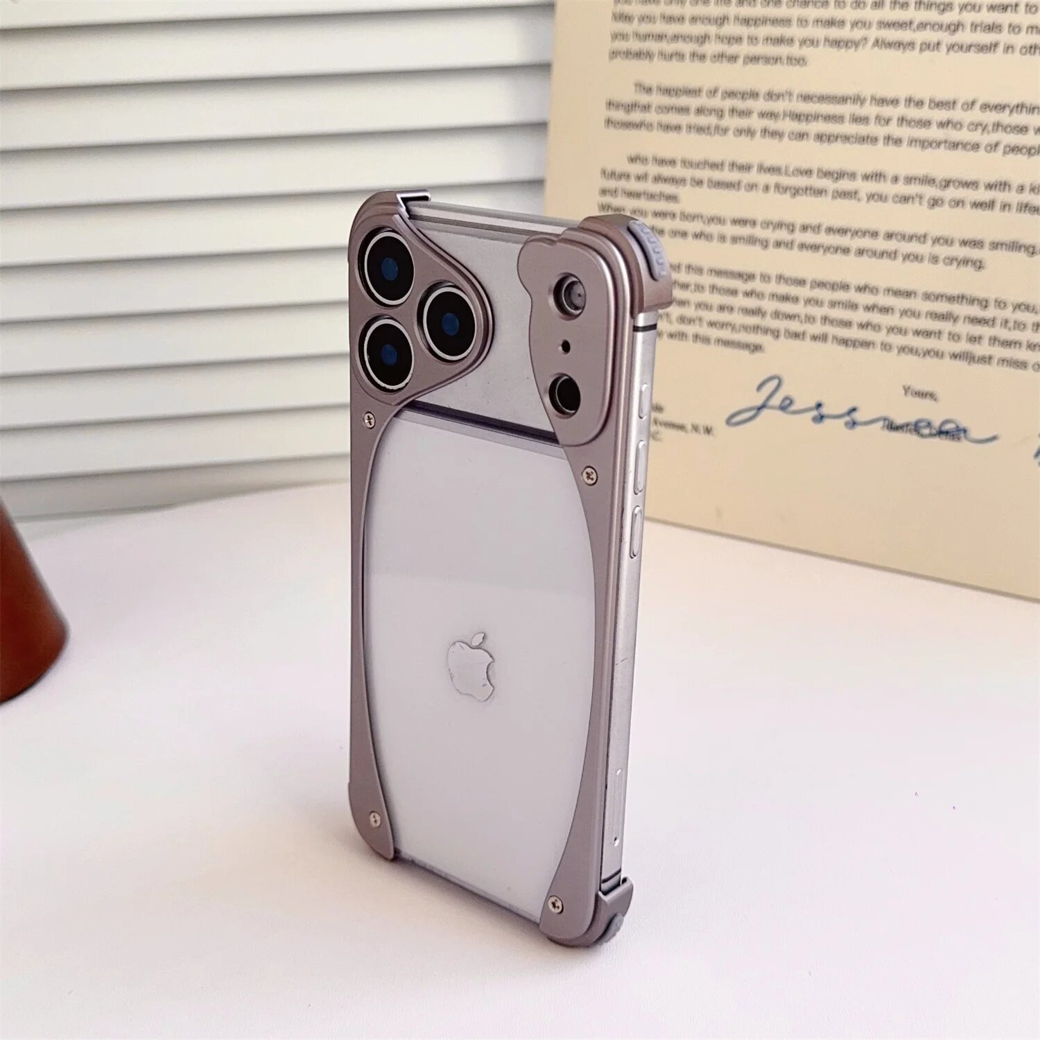 Чехол iPhone 17 Pro Max Titanium, противоударный