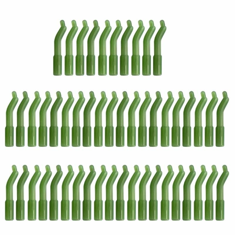 Насадки для рыболовных крючков, 50 шт. в упаковке, повышающие производительность снасти. Выравниватели лески. Рукав крепления аксессуаров озера.