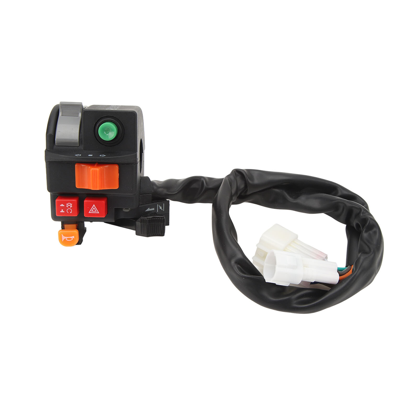 7/8in 22mm Motorcycle Handlebar Switch Headlight Turn Signal Horn Flash ON Off Start Stop Control for ATV
