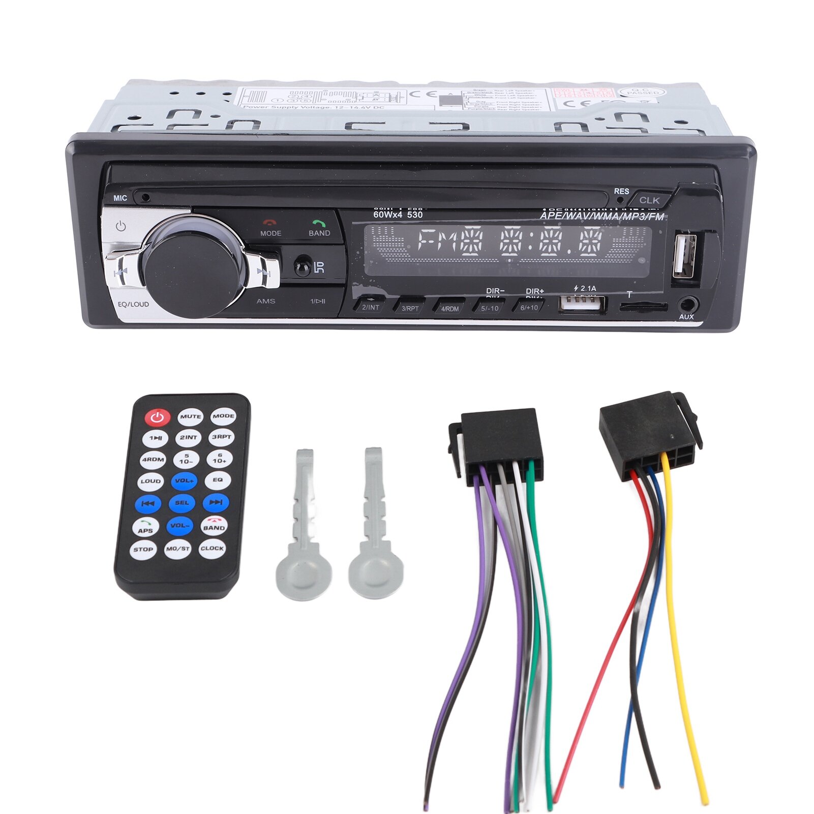 Dual USB -автомобиль монтированная FM Radio Bluetooth Руки бесплатно звонок Music Mpry Mp3 Player