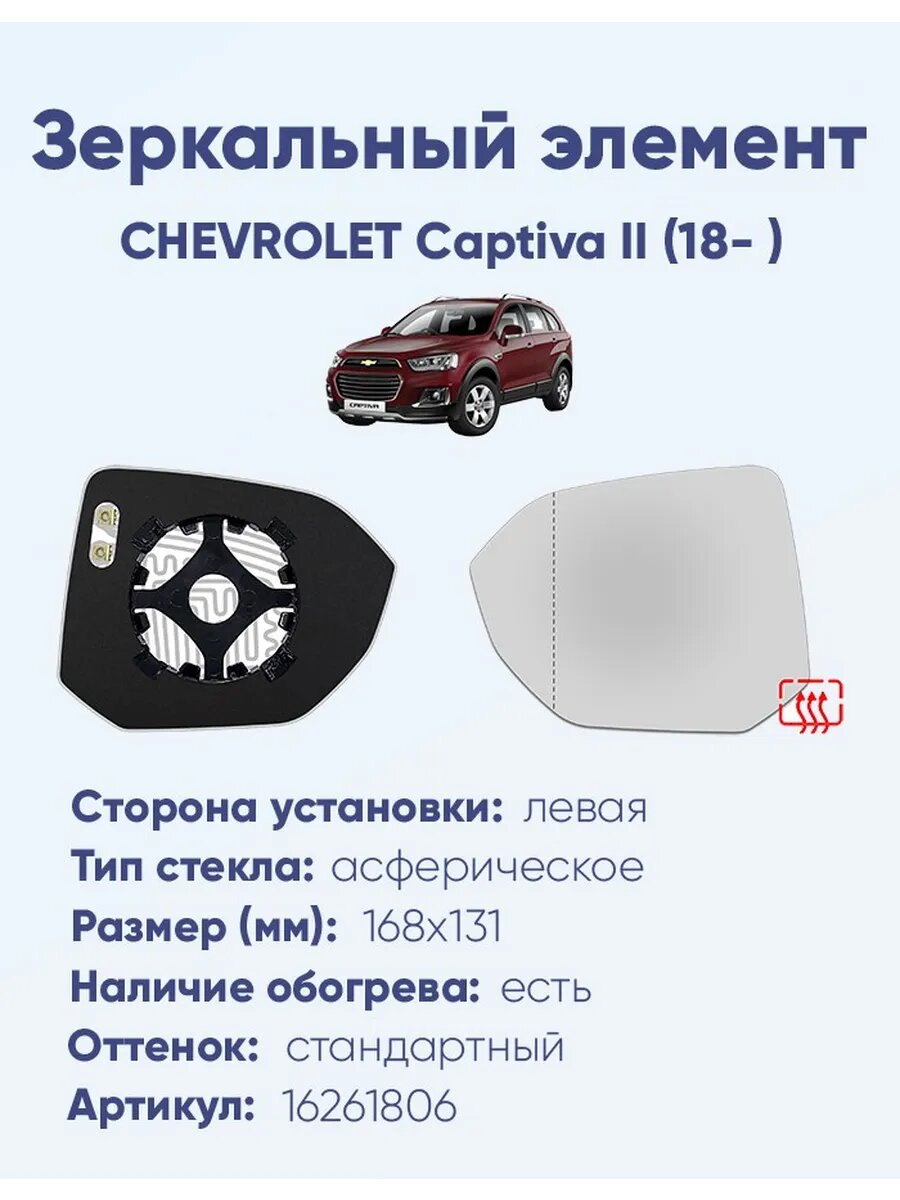 Зеркало CHEVROLET Captiva II (18- ) 16261806
