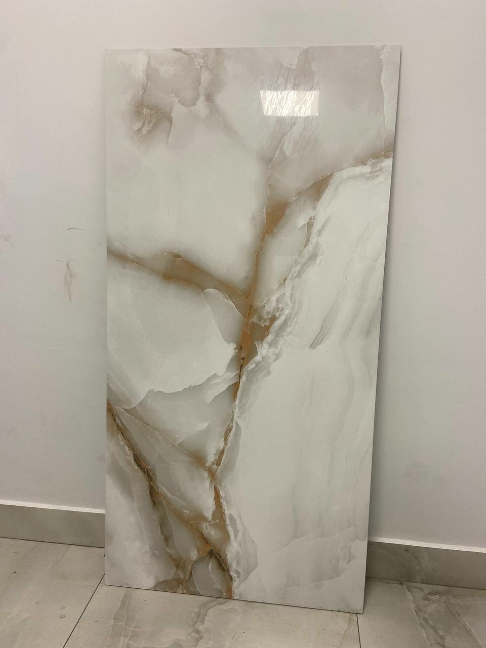 Керамический гранит Statuario Beige, 600х1200 мм, производство Иран, 1 шт - 1 плитка