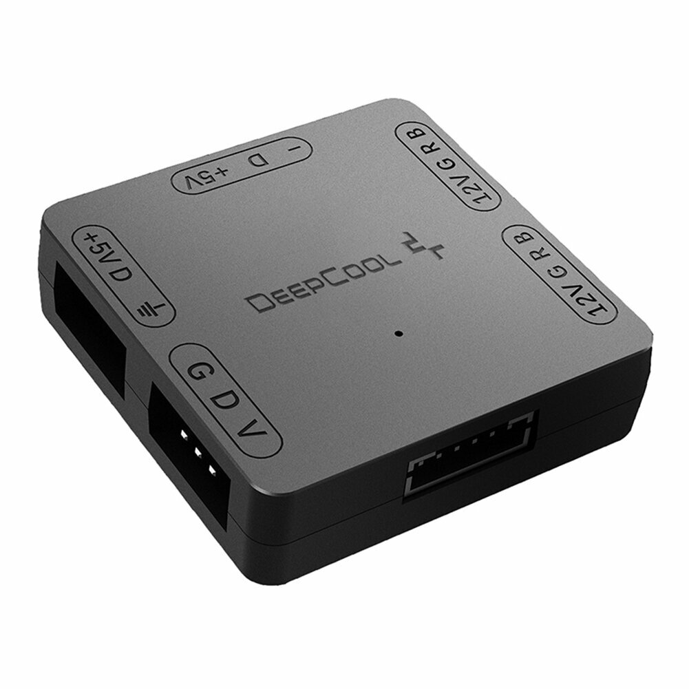 (O061)Концентратор передачи данных DEEPCOOL с 5 В до 12 В RGB, интерфейс SATA, Установка магнита