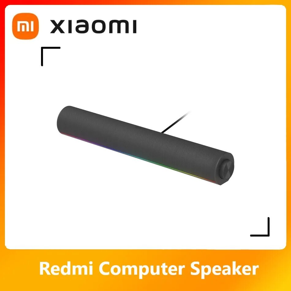 Компьютерный динамик Xiaomi Redmi, черный, компактный, стильный, мощный, 5Вт