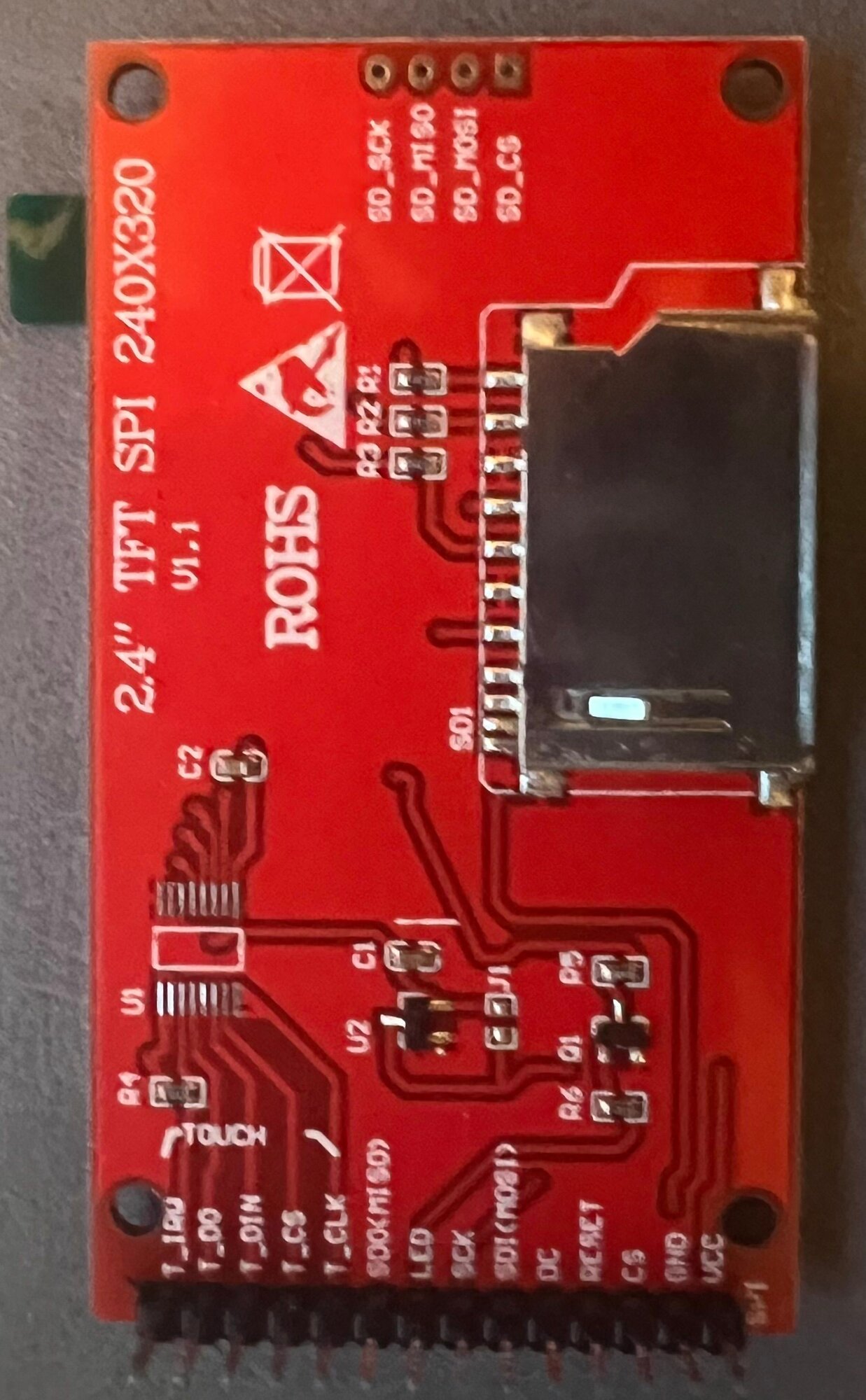 Модуль 2.4-дюймового TFT LCD дисплея, SPI 240Х320