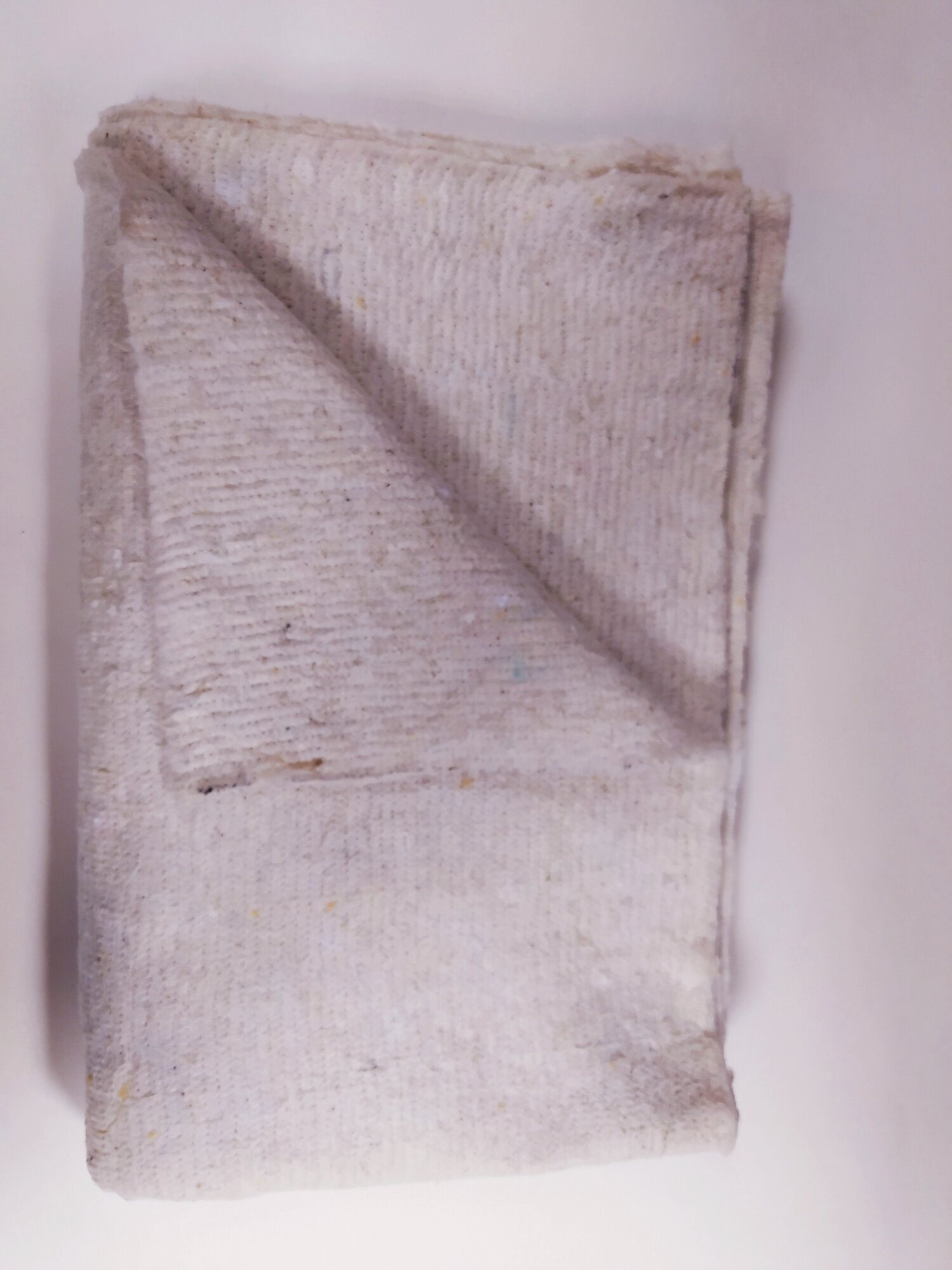 Салфетка (тряпка) для мытья пола и любых поверхностей из нетканого полотна хлопок, не оверложенная, белая, универсальная, р-р 150х100см, 1шт/упак.