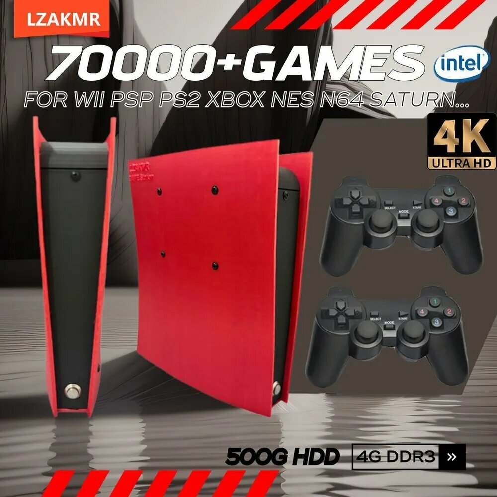 Игровая консоль X2 70000+Games 500G HDD Windows и Batocera 4K HD для WII PSP PS2 XBOX SATURN