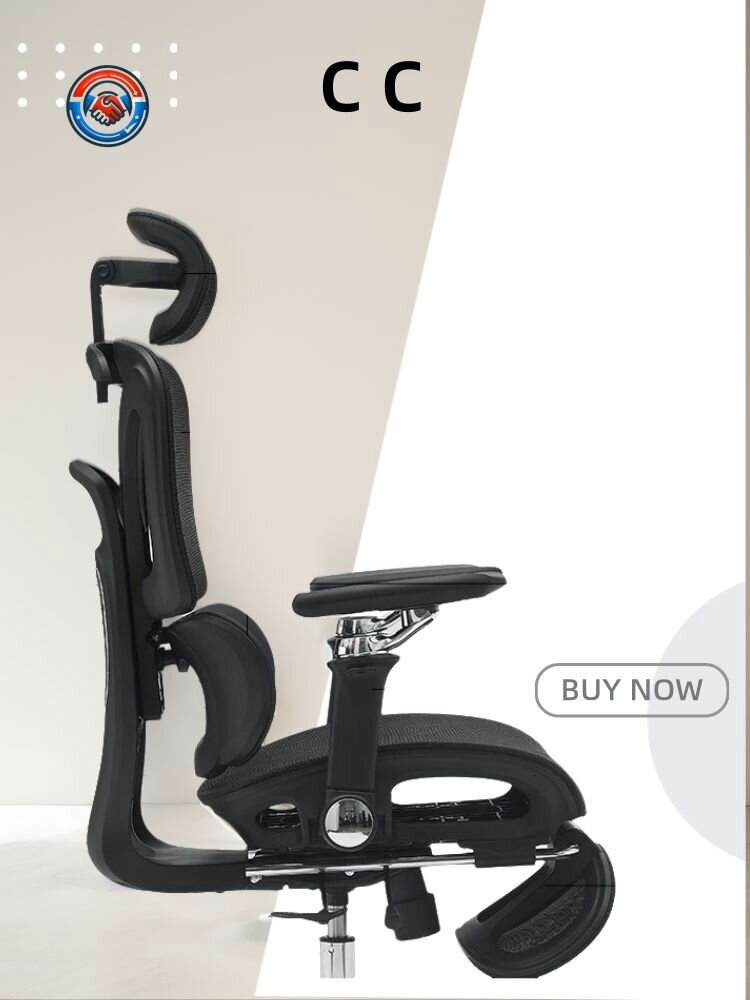 Кресло руководителя SIHOO, офисное эргономичное кресло из ткани, прозрачный черный, с высокой спинкой и подлокотниками, регулировка высоты и наклона, на колесах