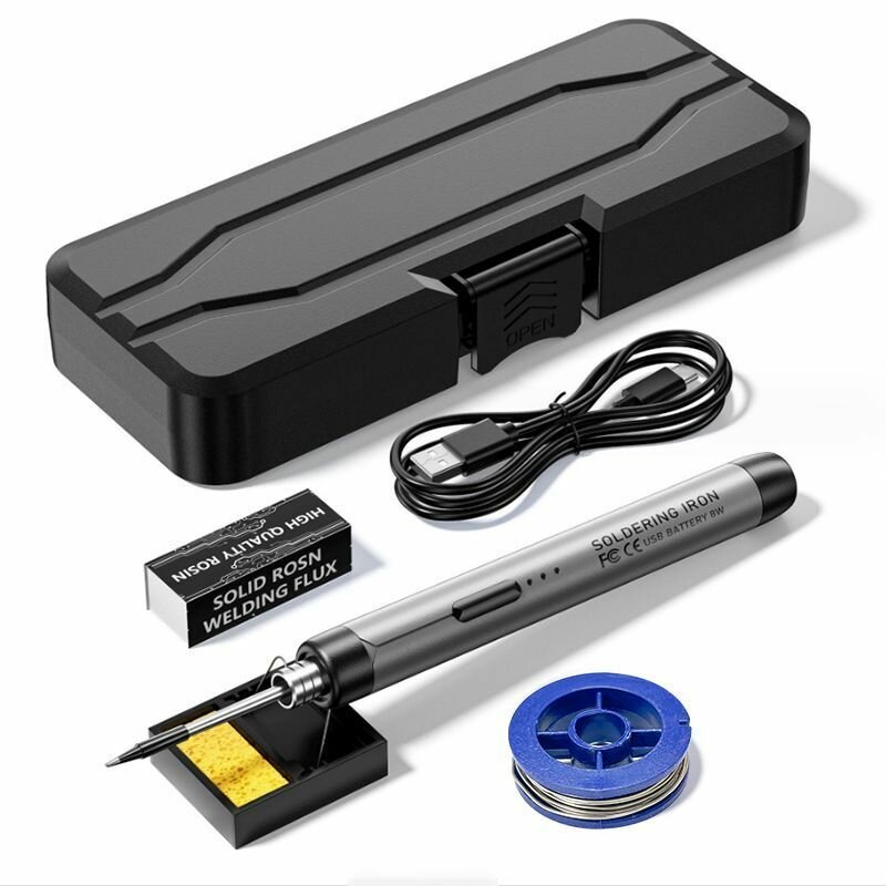 Цифровой дисплей беспроводной USB, перезаряжаемый электрический паяльник паяльник 800 мАч
