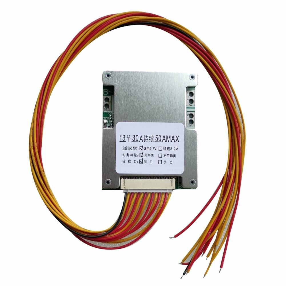 13S 48V 50A 18650 Li-Ion литиевая батарея Защитная плата PCB Бытовая электроника-ROMIKY