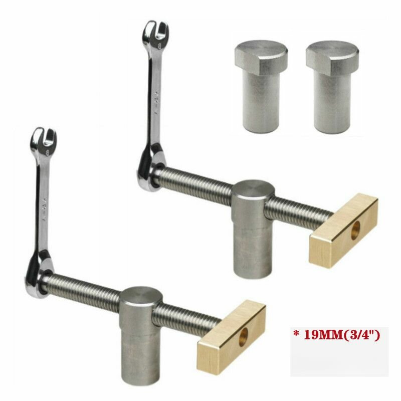 Тормозные вставки для собачьего верстака для деревообработки, быстрофиксируемый зажим для верстака, тиски для латунных приспособлений для отверстий для собачек 19 мм и 20 мм