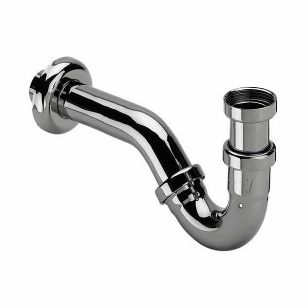 Сифон Viega V2 103781, трубный, для биде и раковины, хром, длина 245мм