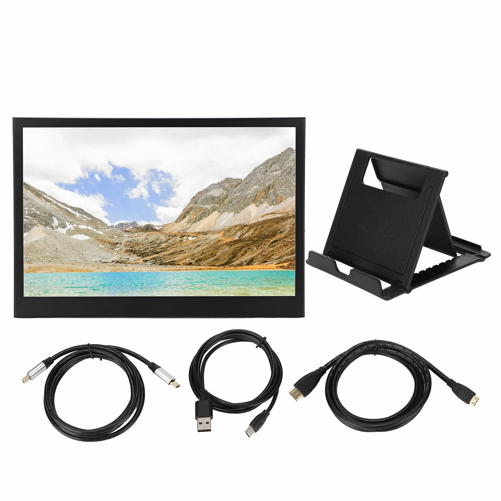 13-дюймовый портативный монитор с разрешением 1440x900 IPS HD-экран с технологией HDR Экранный монитор для ноутбуков, мобильных телефонов