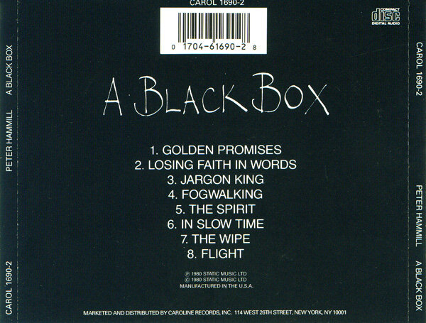 Компакт-диск Peter Hammill: Black Box (1 CD) — фото 1