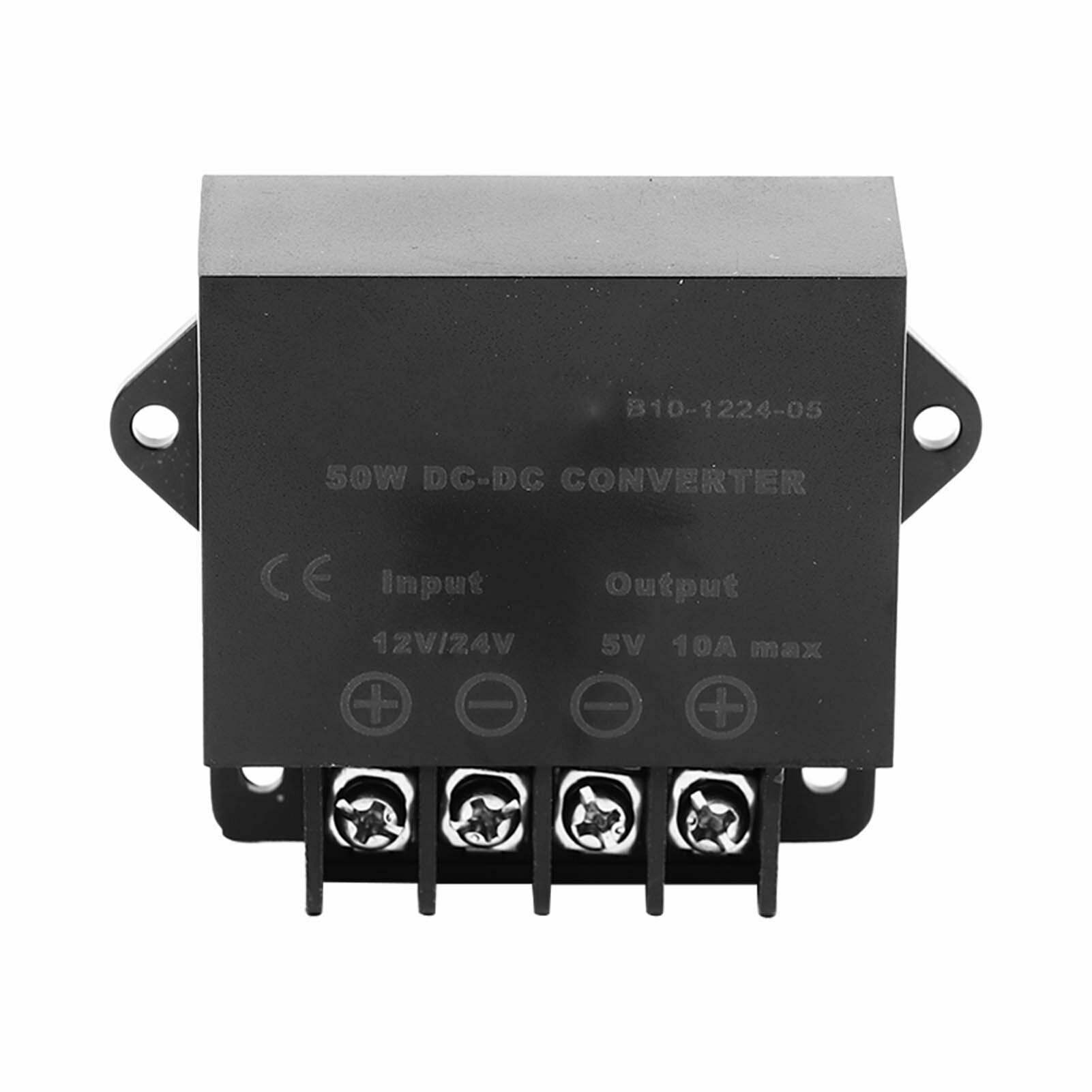 Преобразователь питания для автомобильного светодиодного дисплея 12 В 24 В в 5 В 10 А, понижающий модуль, 50 Вт, стабилизатор напряжения, понижающий источник питания постоянного тока