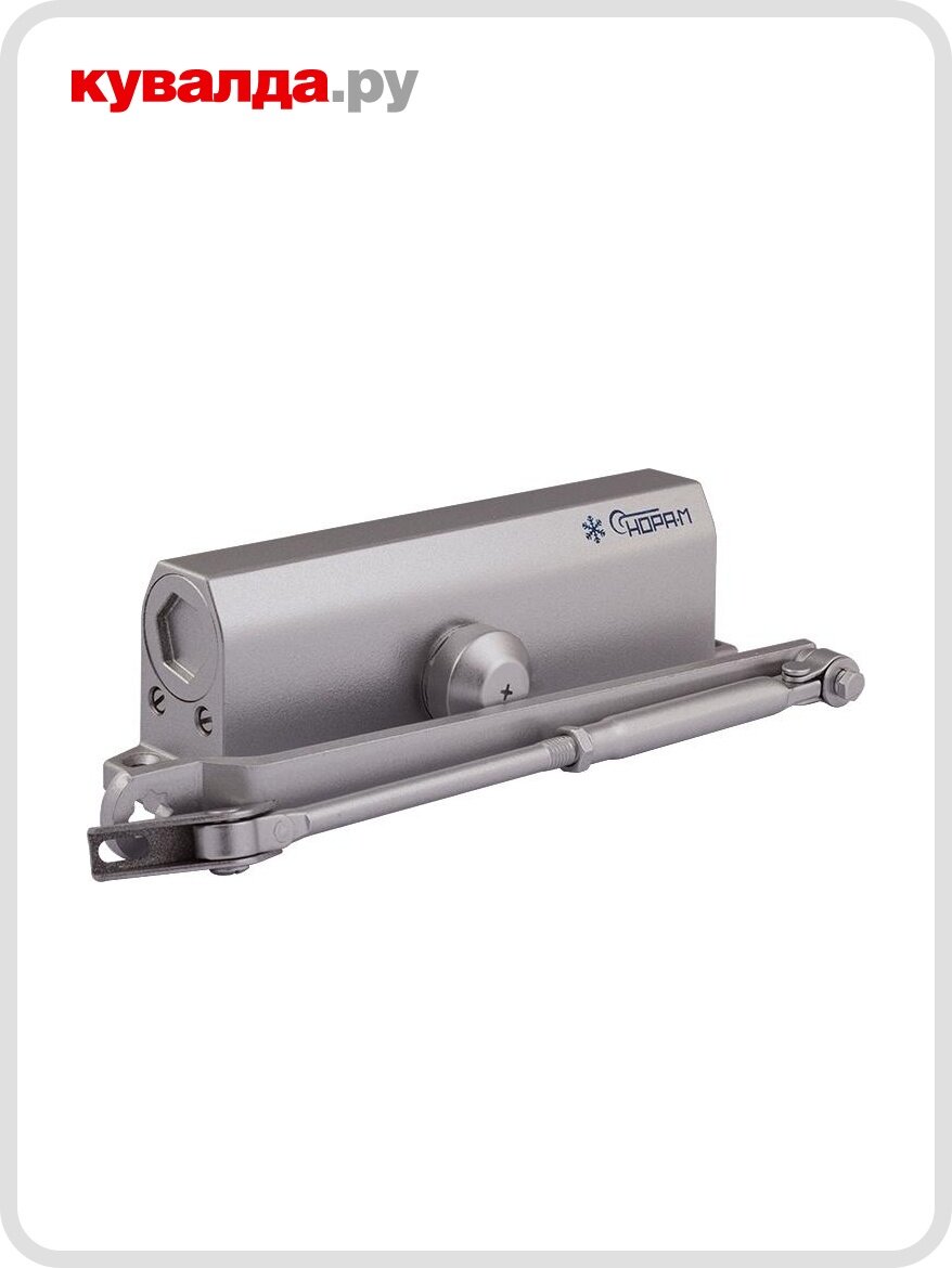 Доводчик дверной нора-м 740DA "Серый"