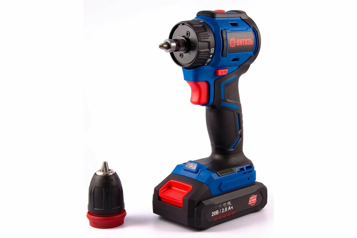 Витязь Дрель-шуруповерт аккумуляторная ДА-520-10БСП (5) Витязь (6407) 18012024