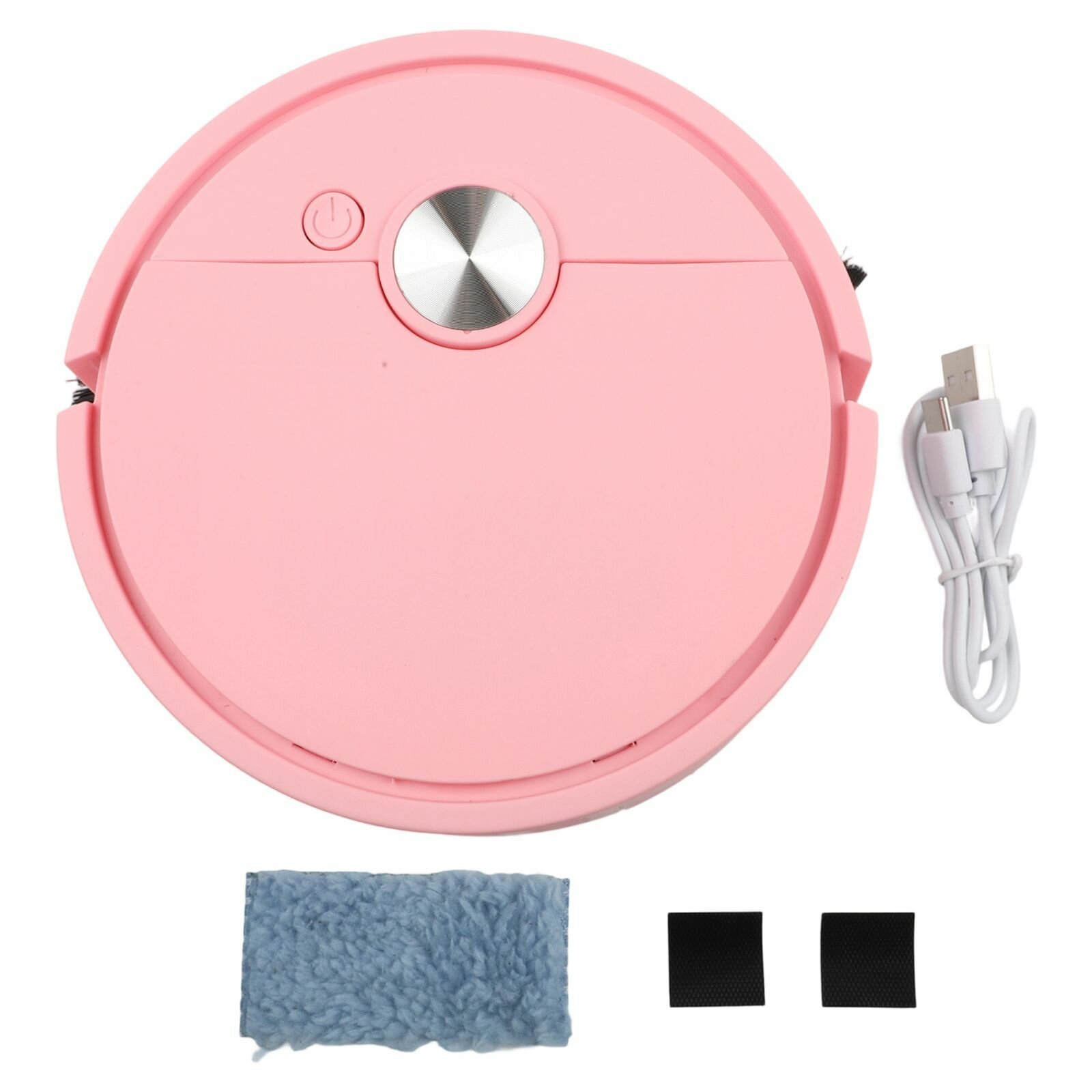 Подметальный робот умный бытовой перезаряжаемый пылесос розового цвета