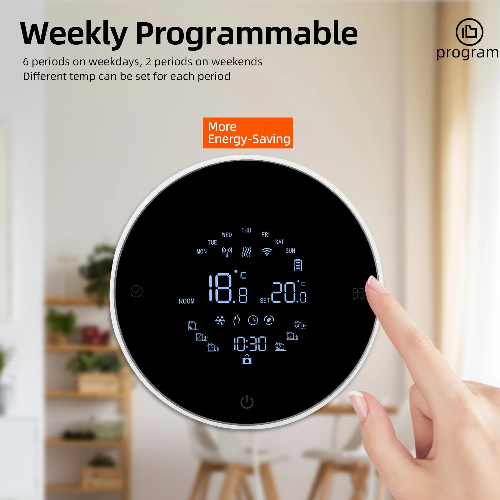 MINCO HEAT Умный термостат 3A для газового котла no wifi type