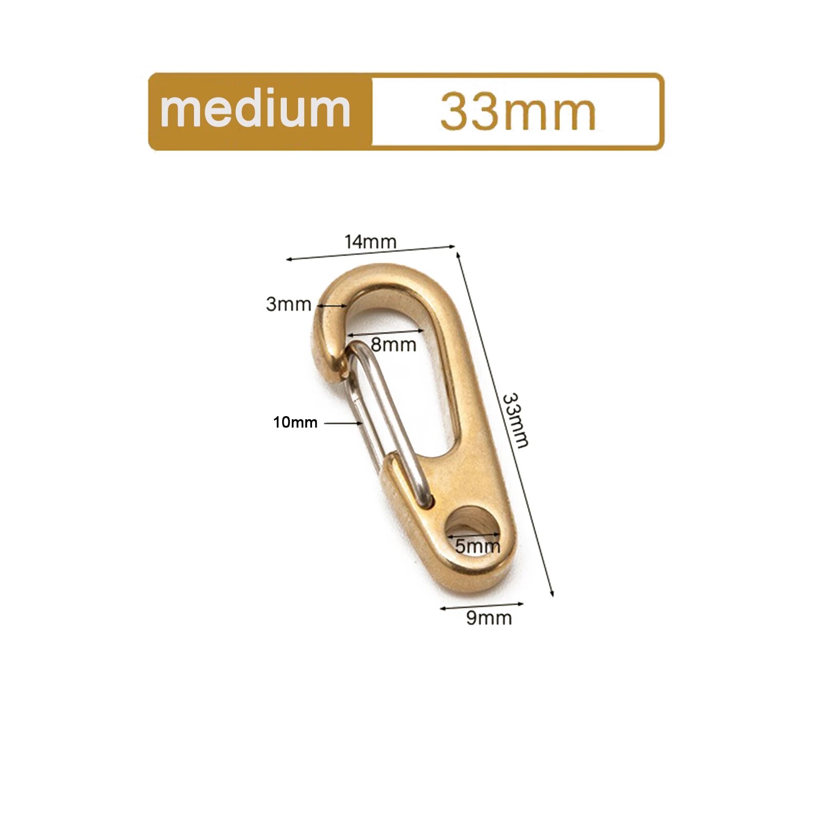 1 шт, брелок-карабин, зажим для ключей, EDC, пружинные комплекты, 26 мм, 33 мм, 50 мм, брелок-подвеска, брелок для ключей, цепочка для собак, застежка-застежка
