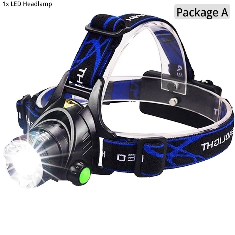 Налобный фонарь LED, темно-синий, L2-25000 Lumen, Package A