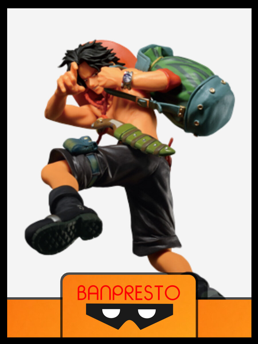 Оригинальная фигурка Portgas D. Ace от Banpresto из аниме One Piece / Портгас Д. Эйс «Ван Пис» 15 см