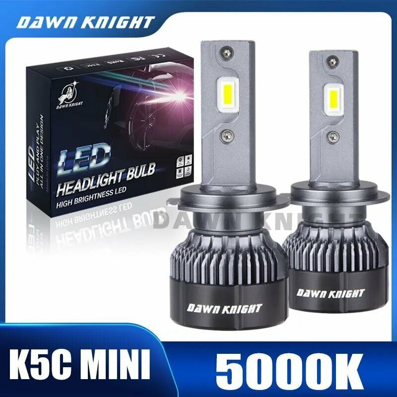 DawnKnight Лампа автомобильная H7, 2 шт. арт. K5MI-50K-H7