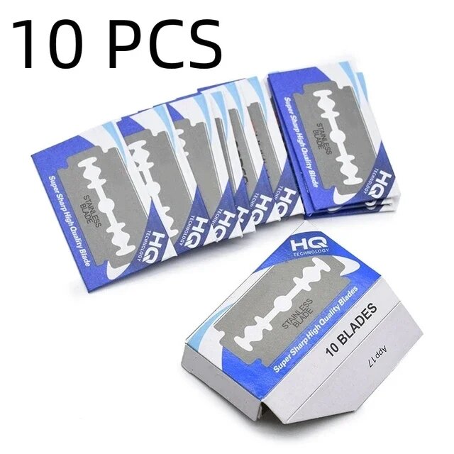 Складная бритва из нержавеющей стали для бритья 10pcs blades
